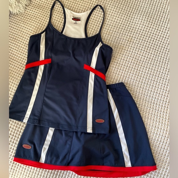 bolle | Skirts | Nwot Red White And Blue Bolle Matching Tennis Set Xs ...